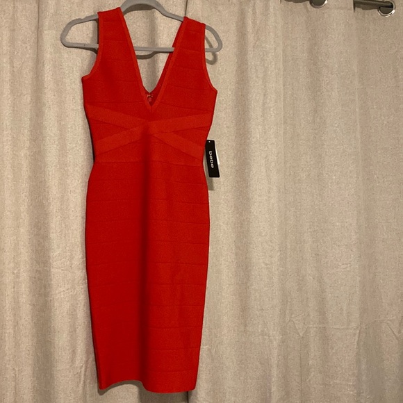 bebe | Dresses | Bebe Red Bandage Dress | Poshmark